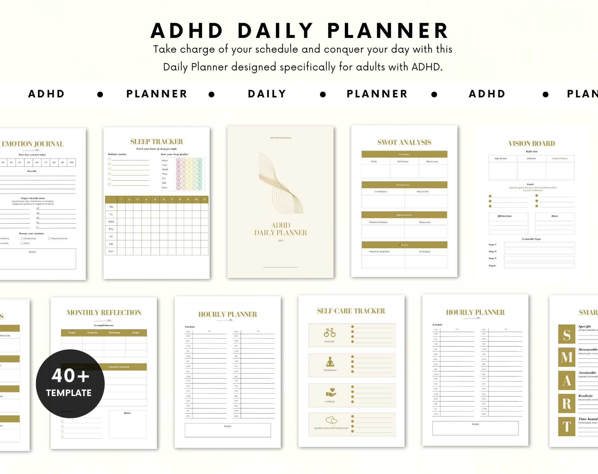 ADHD Planner for Adults | ADHD Workbook | ADHD Life Planner | Life ...
